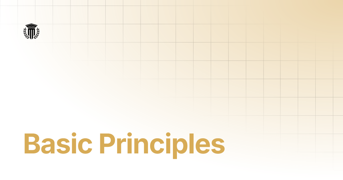 Basic Principles | Mutuum