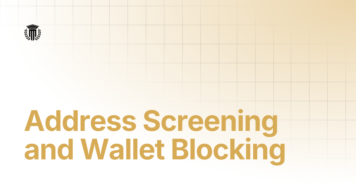 Address Screening and Wallet Blocking | Mutuum